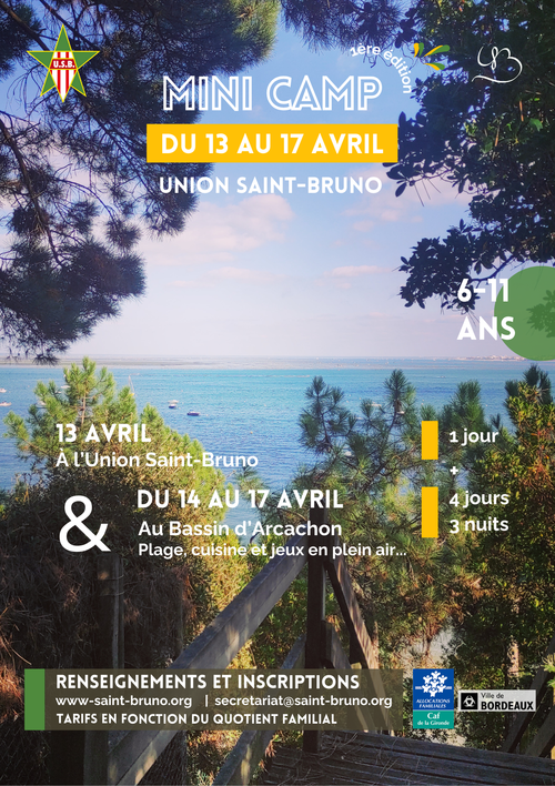 Mini-camp Printemps 6-11 ans - Union Saint-Bruno