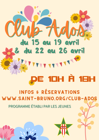 Club Ados - Union Saint-Bruno